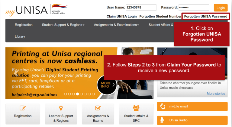 How to Reset Your MyUNISA Password If You Forgot It: A Comprehensive ...